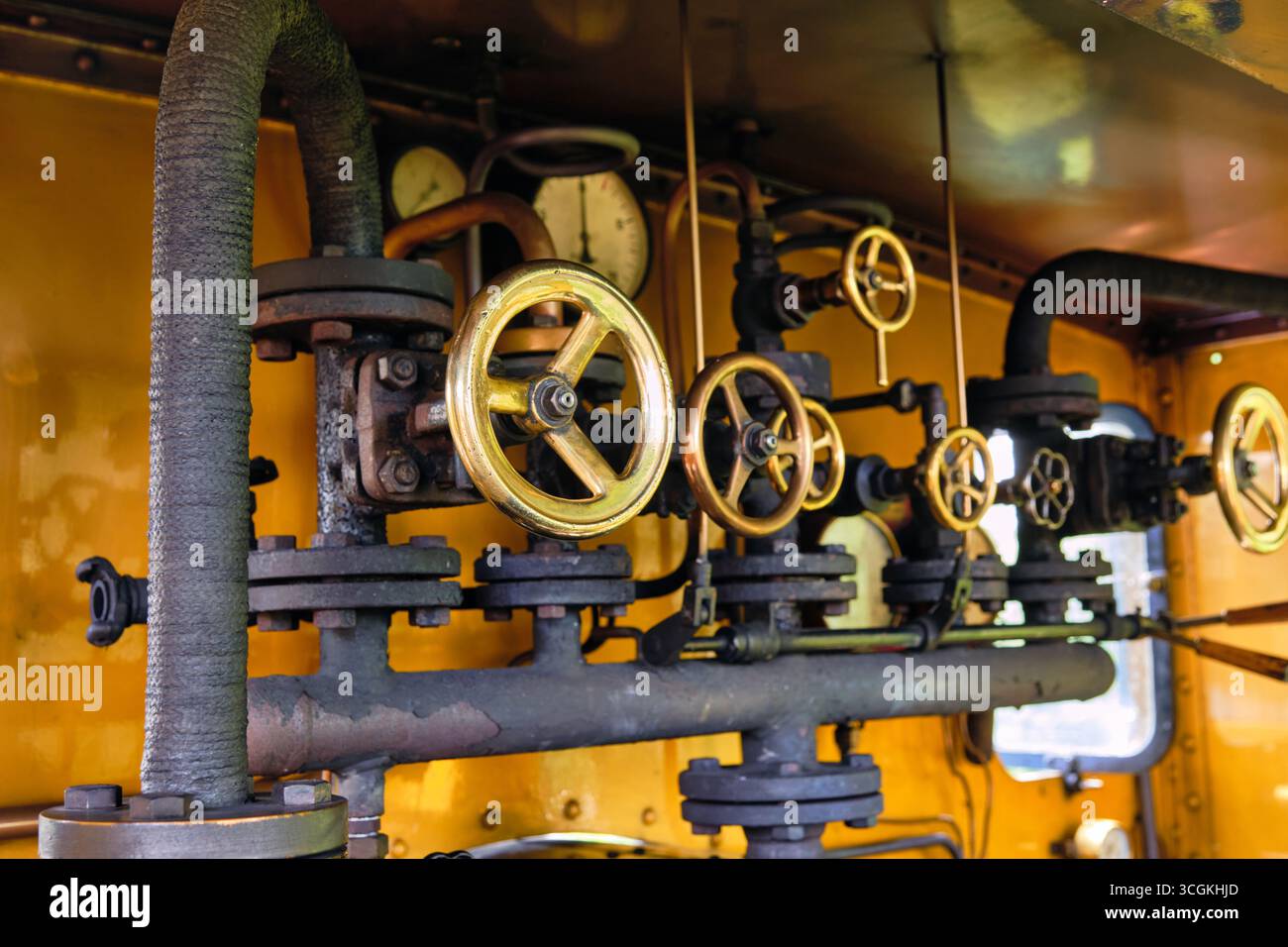 Steam locomotive cab hi-res stock photography and images - Alamy