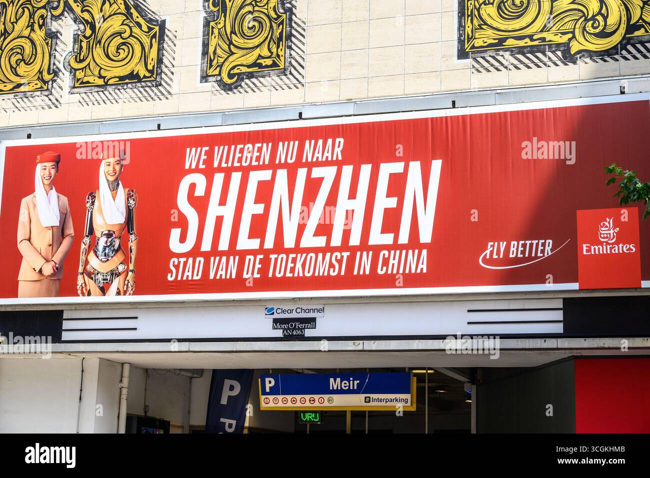 Billboard advertising Emirates direct flights to Shenzhen in China ...