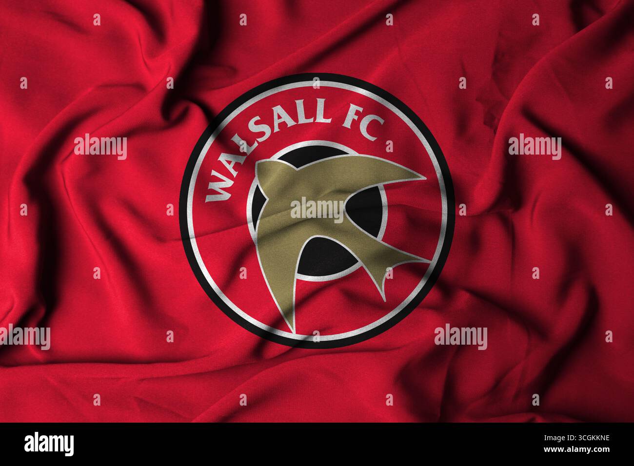 Pringsewu, Lampung; August 29, 2025; Texture of the wavy flag logo of ...