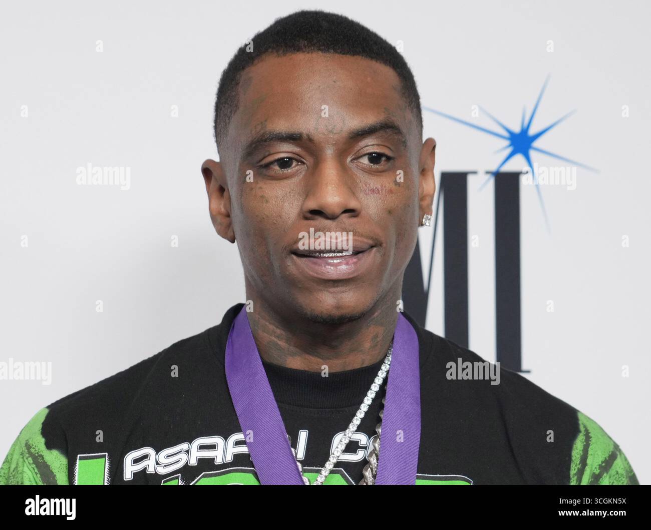 Soulja Boy arrives at the 2025 BMI R&B/Hip-Hop Awards held at the ...