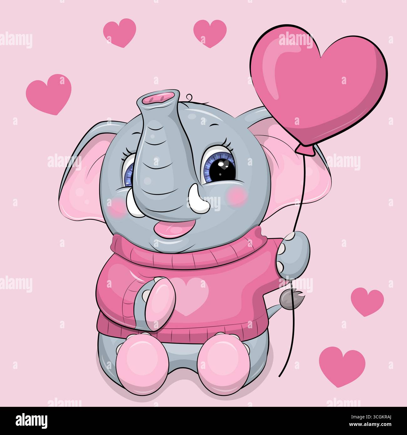 Funny child in sweater Stock Vector Images - Alamy