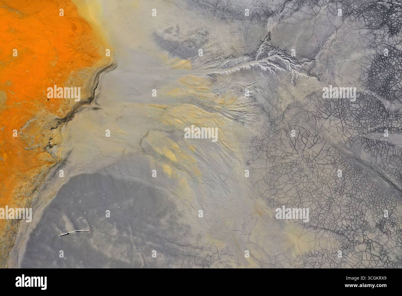 Patterns of acid mine drainage in decanting lake, nature pollution ...