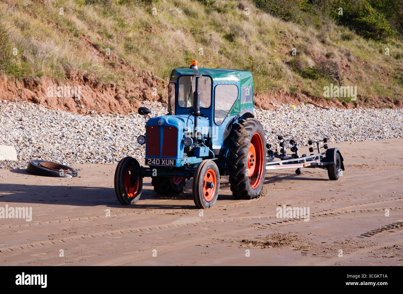 Fordson Major Diesel tractor used for fishing boat launches on Filey ...