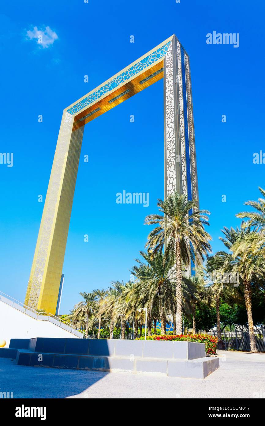 Dubai, UAE - December 9, 2024: Dubai Picture Frame. Largest gold frame ...
