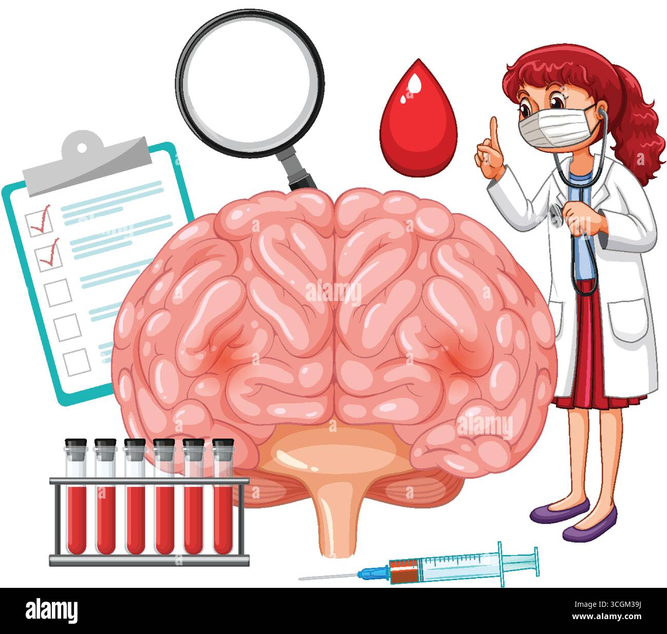 Scientist in scientific laboratory examines Cut Out Stock Images ...