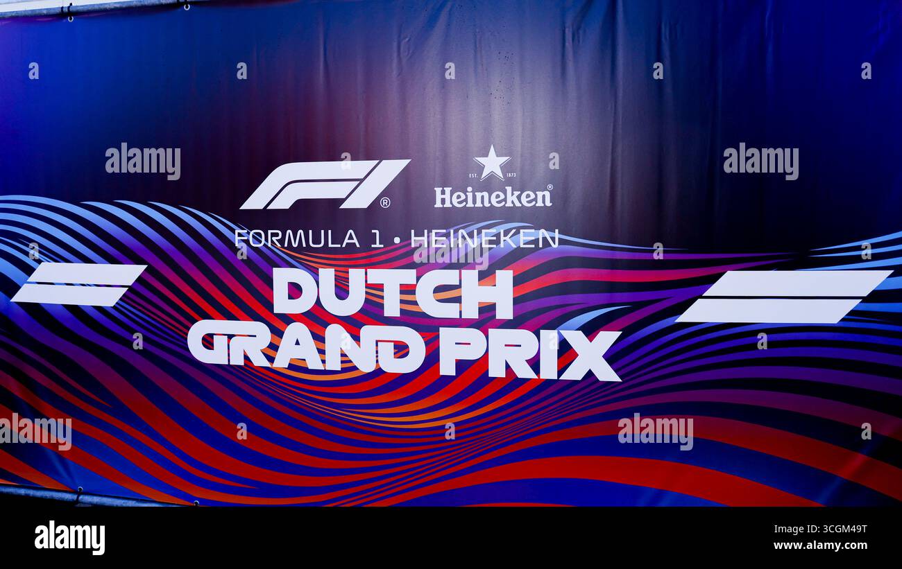 Formula 1 Dutch Grand Prix banner during the Formula 1 Heineken Dutch ...