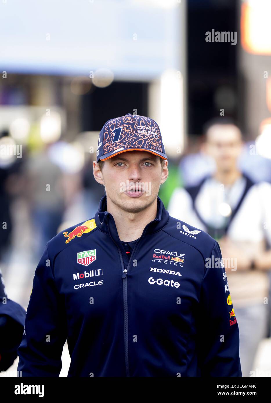 ZANDVOORT - Max Verstappen (Red Bull Racing) before the first free practice session ahead of the ...