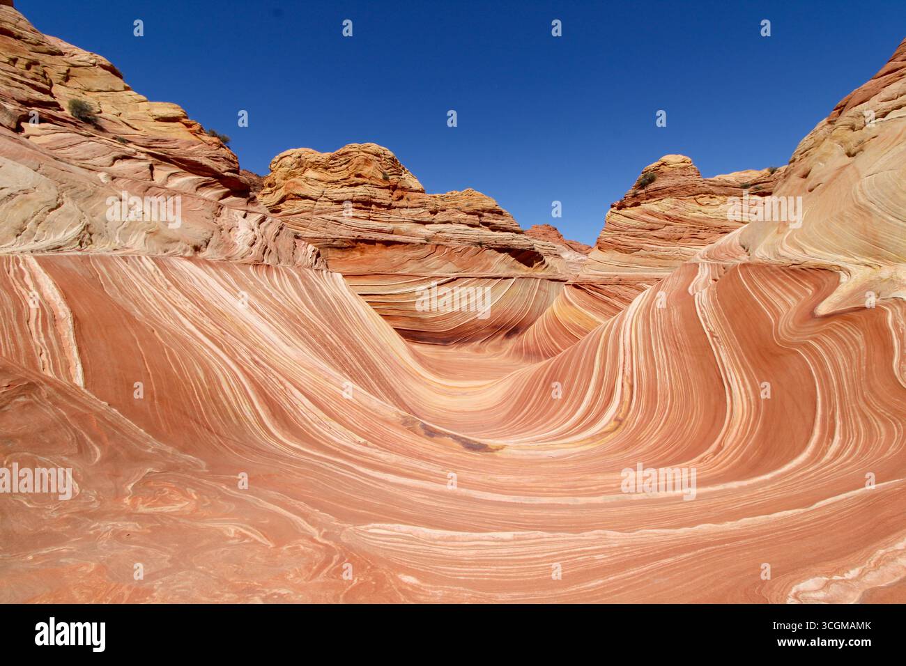 The Wave formation against bright blue sky Stock Photo - Alamy