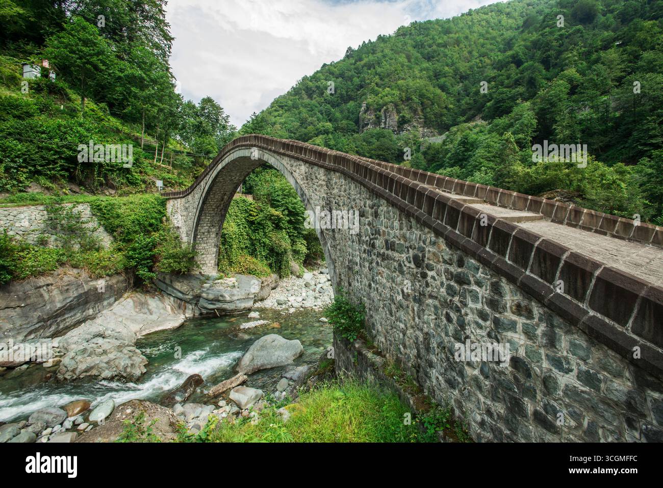 Historical bridges and rivers firtina rivers and cifte bridge Rize ...