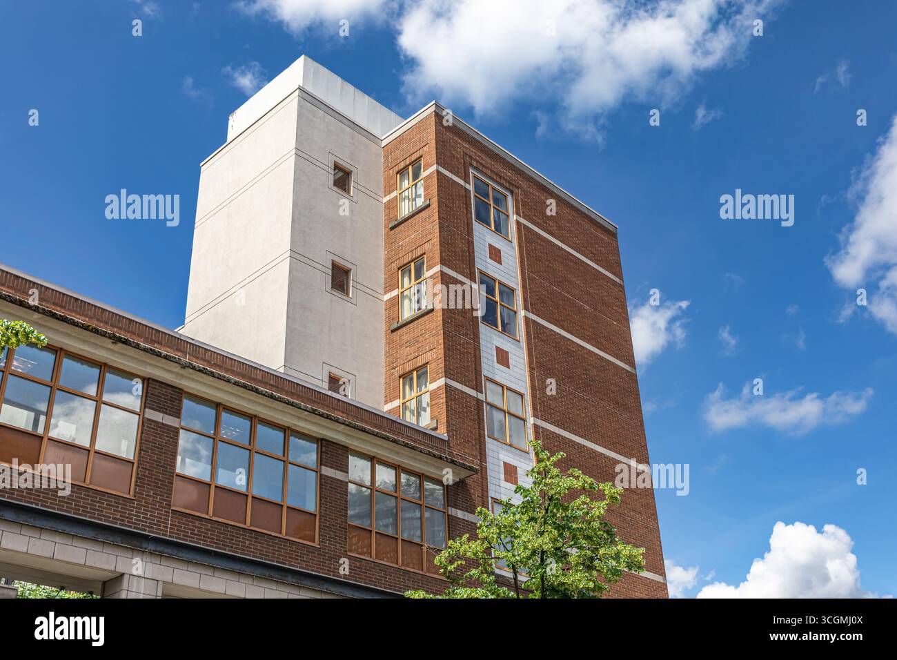 Modern architecture of residential houses apartments. Front view of ...