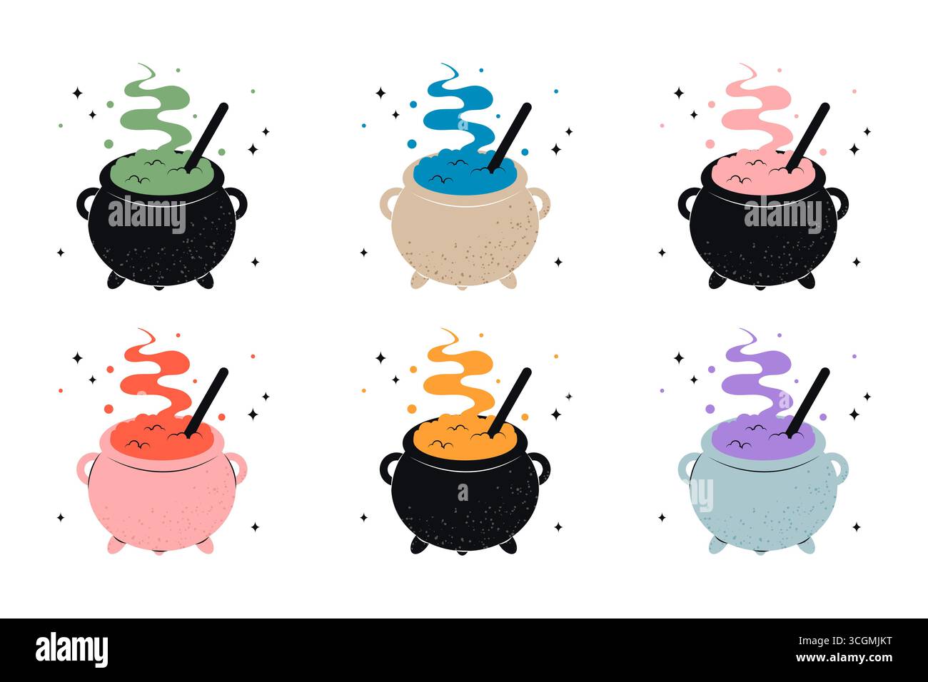 Witchs cauldron magic potion Stock Vector Images - Alamy