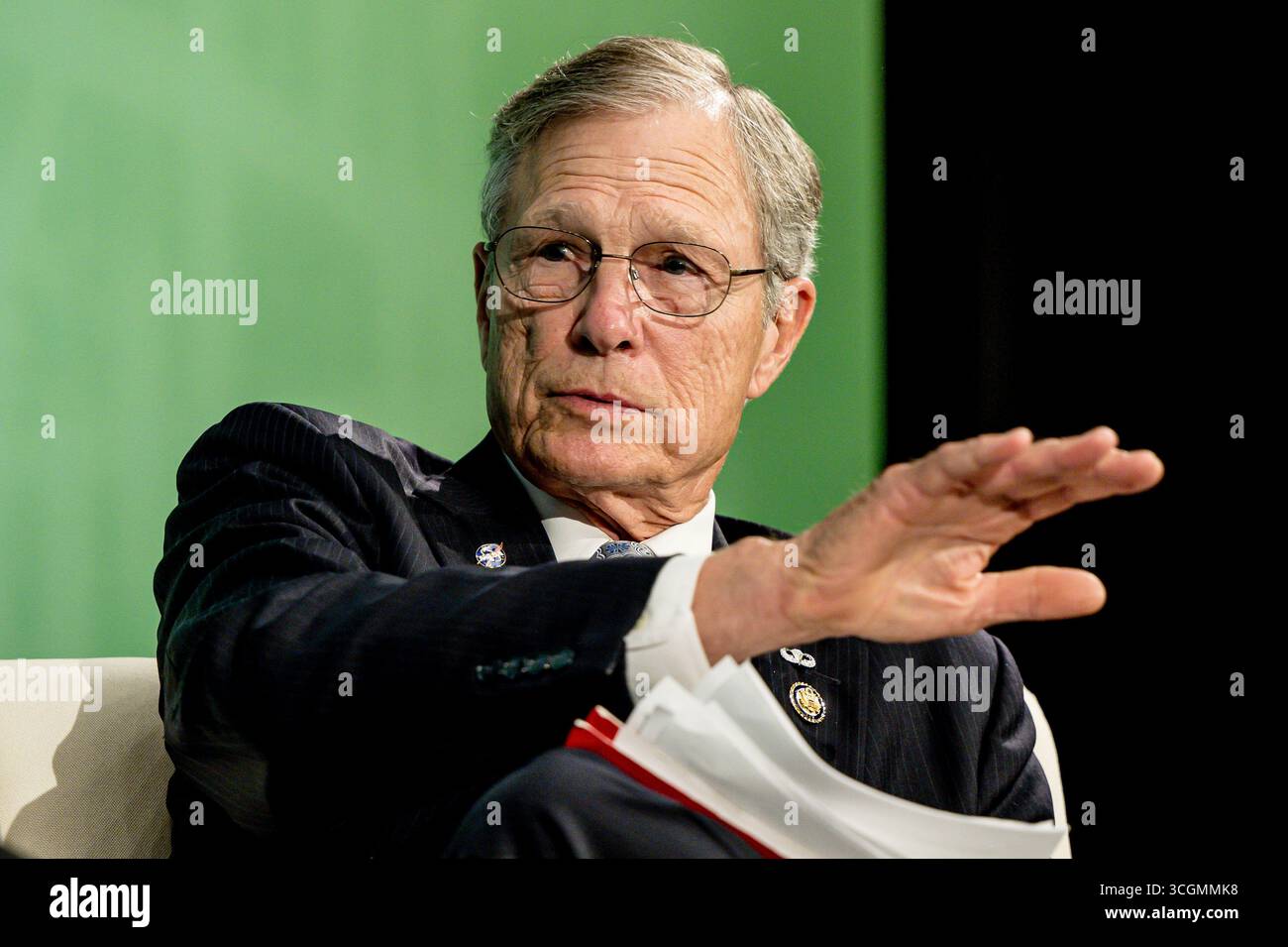 U.S. Rep. Brian Babin (R-TX) speaks on stage during The Future of ...
