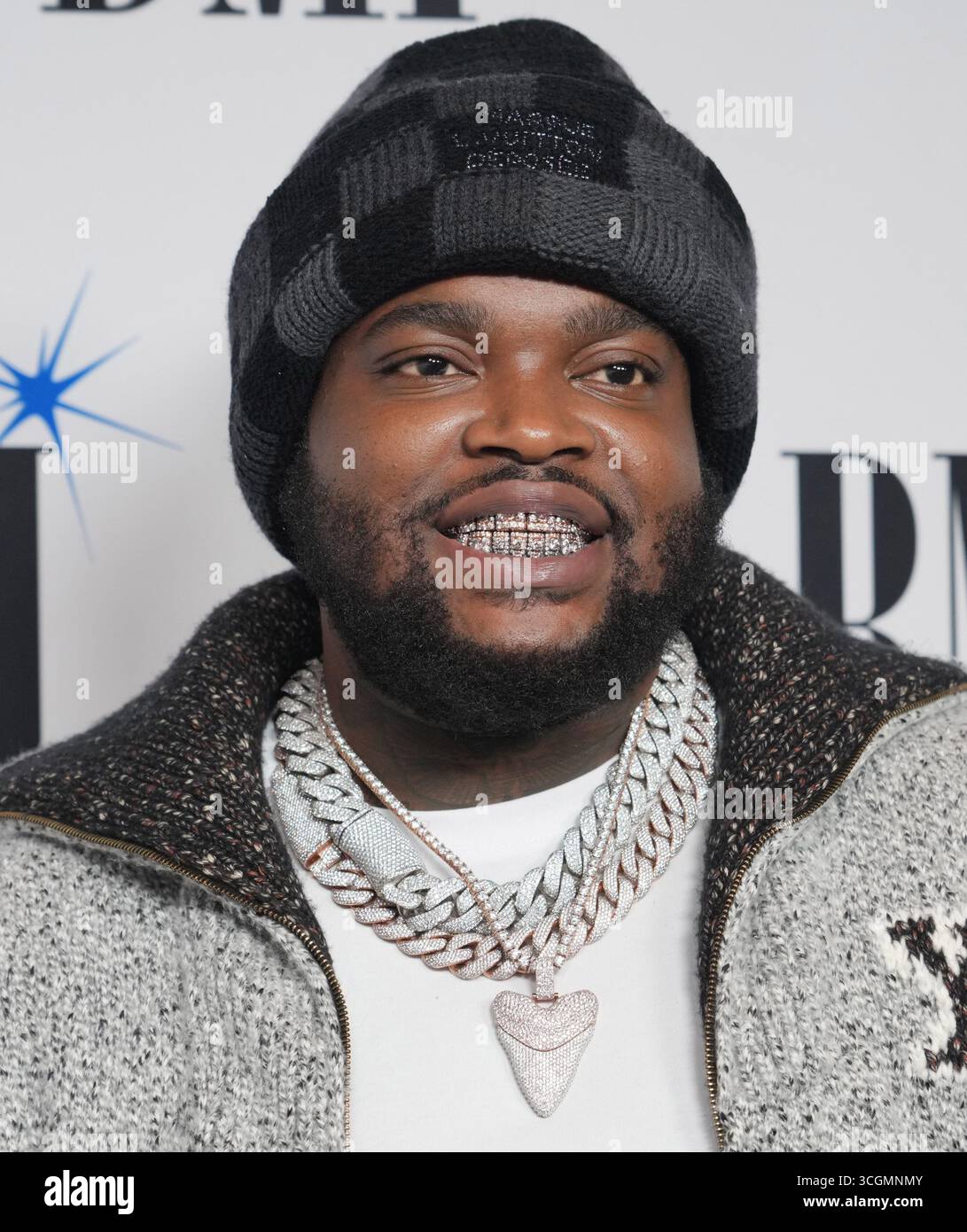 BossMan Dlow arrives at the 2025 BMI R&B/Hip-Hop Awards held at the ...
