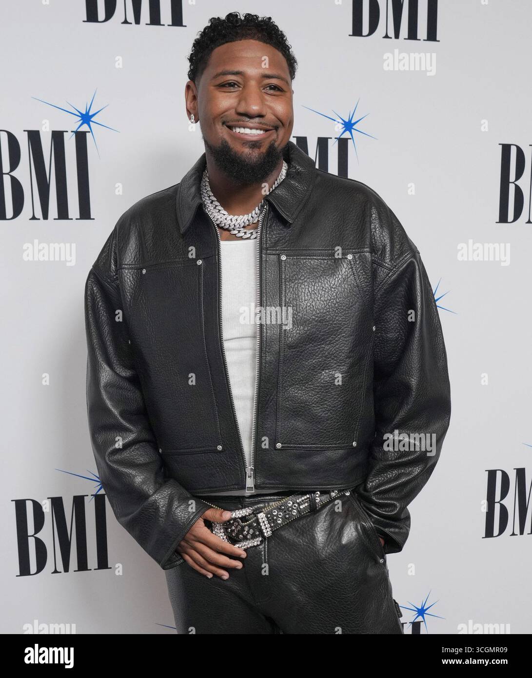 Derrick Milano arrives at the 2025 BMI R&B/Hip-Hop Awards held at the ...