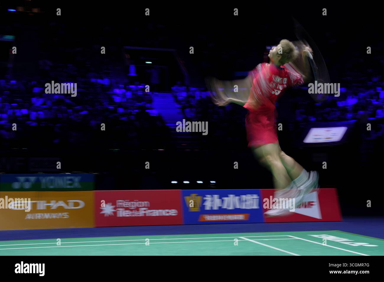 China's Shi Yu Qi plays China's Weng Hong Yang during their men's ...