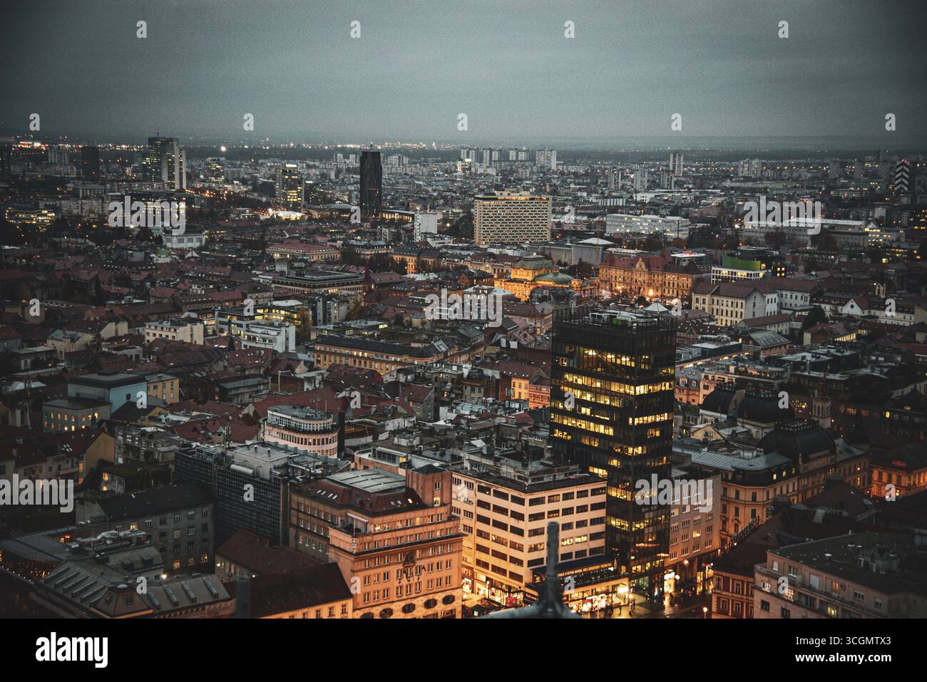 View illuminated buildings casting hi-res stock photography and images ...