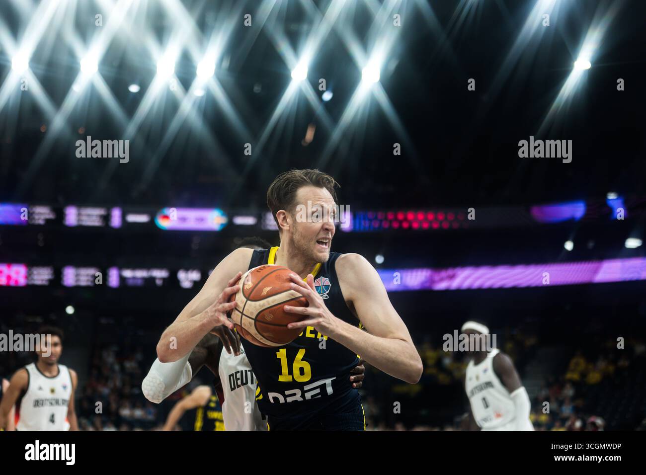 250829 Nicholas Spires of Sweden during the FIBA Eurobasket 2025 ...