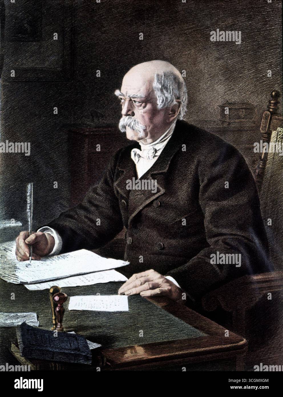 Portrait of Otto von Bismarck (1815-1898), German statesman Stock Photo ...
