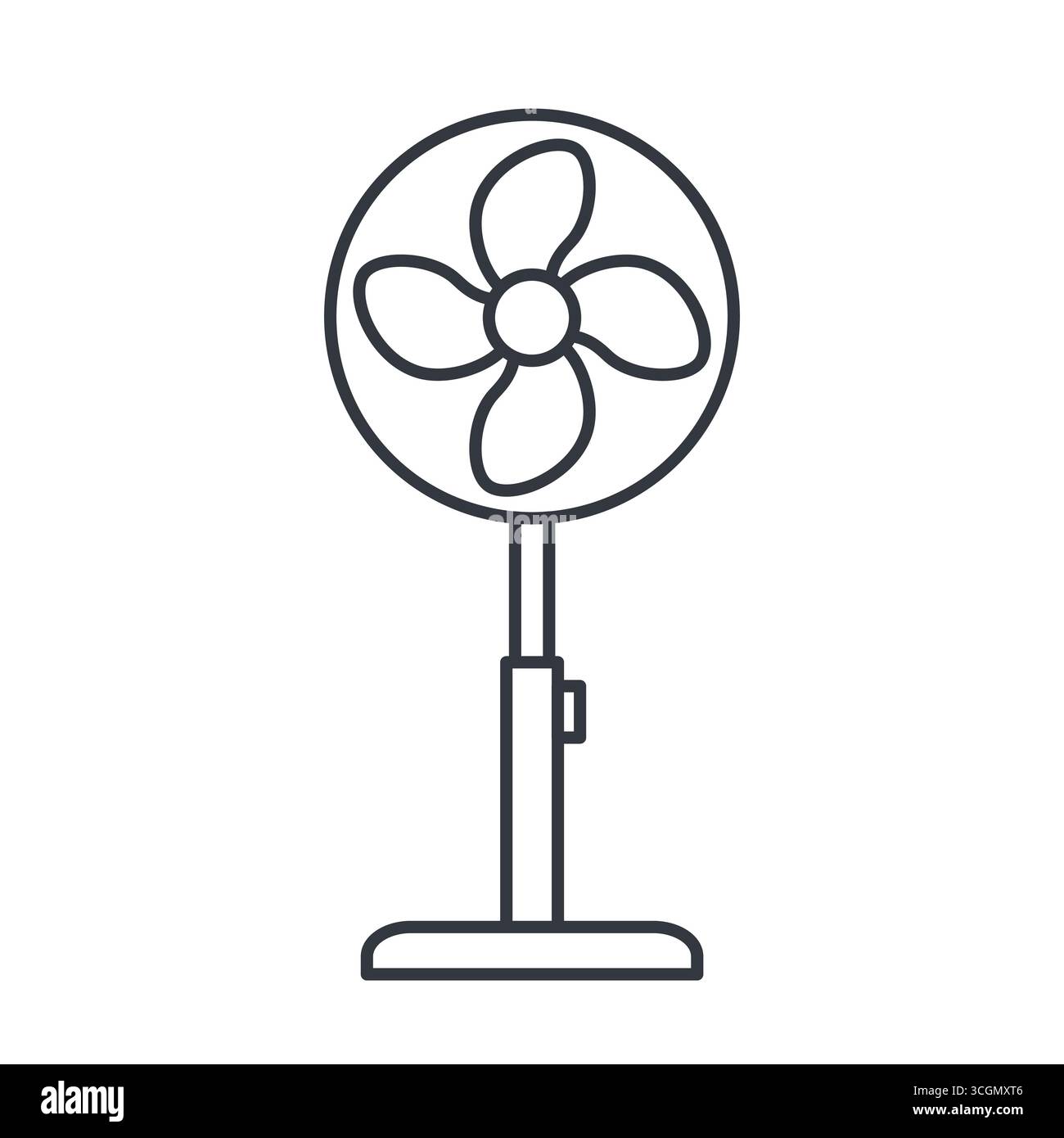 standing air fan ventilator icon- vector illustration Stock Vector ...