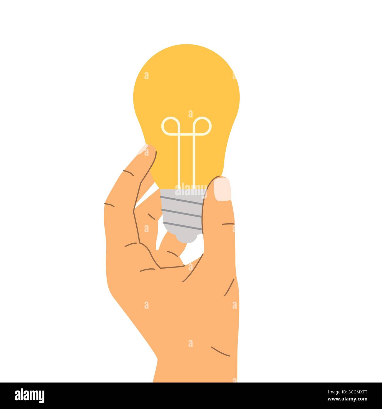 hand holding light bulb, symbolizing creativity, new ideas, innovation ...