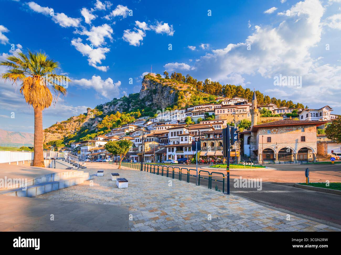 Berat, historic city in Albania, Balkans country in Europe, world ...
