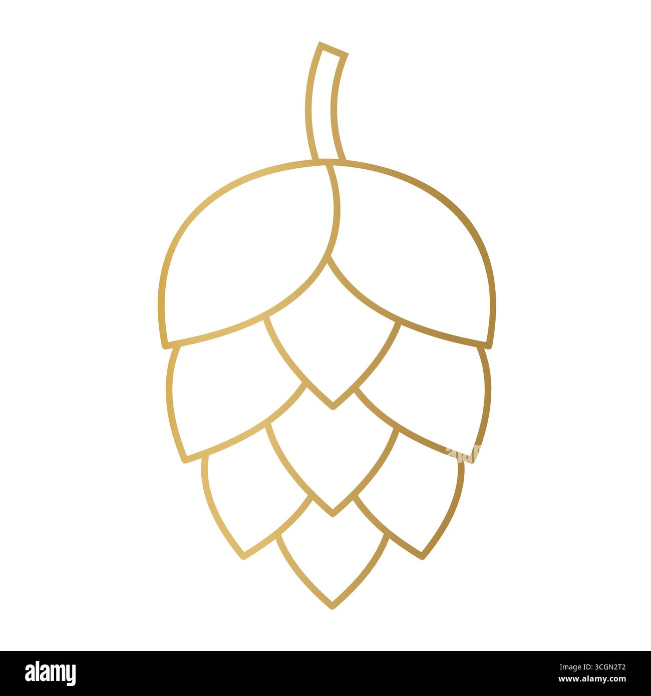 Cone flower in line Stock Vector Images - Alamy