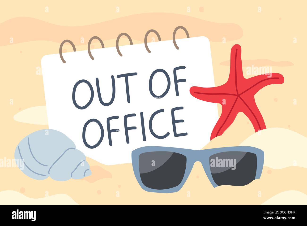 out of office auto responder, Paid Time Off, vacation message concept ...