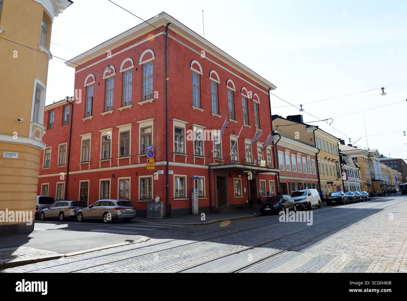 Beautiful historical buildings along Aleksanterinkatu street in ...