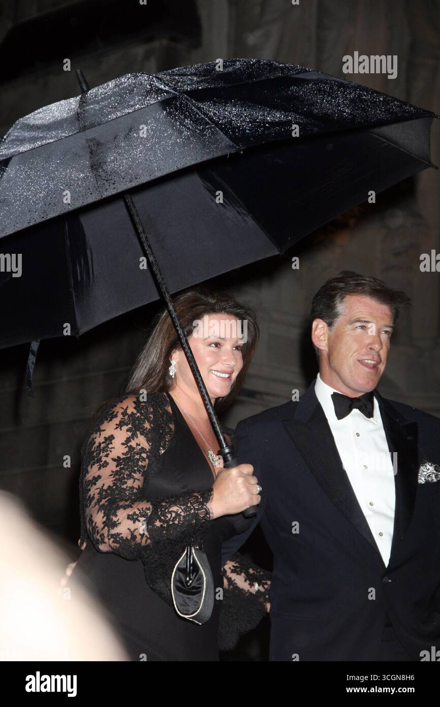 Pierce Brosnan at Elton John's 60th birthday party held at St. John The ...