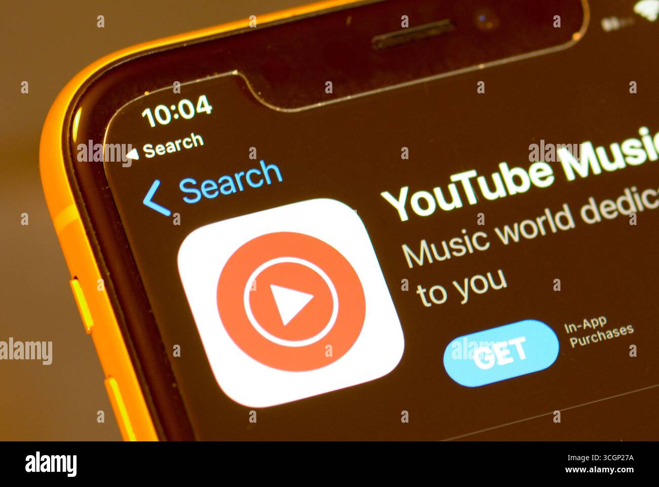 YouTube Music streaming app in the Apple App Store Stock Photo - Alamy