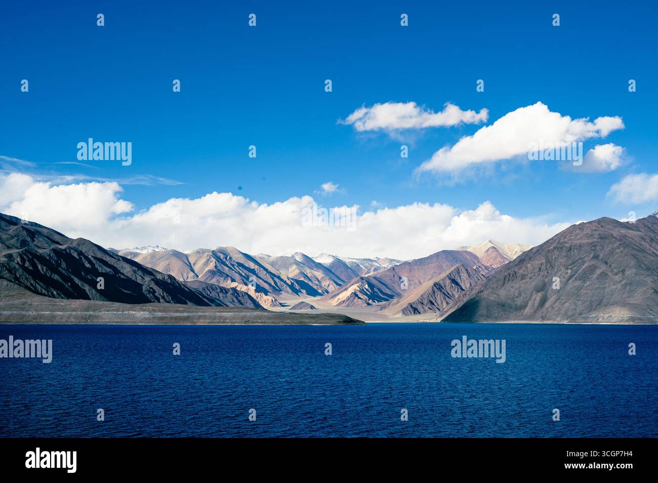 Serene Blue Waters of Pangong Tso Lake Stock Photo - Alamy