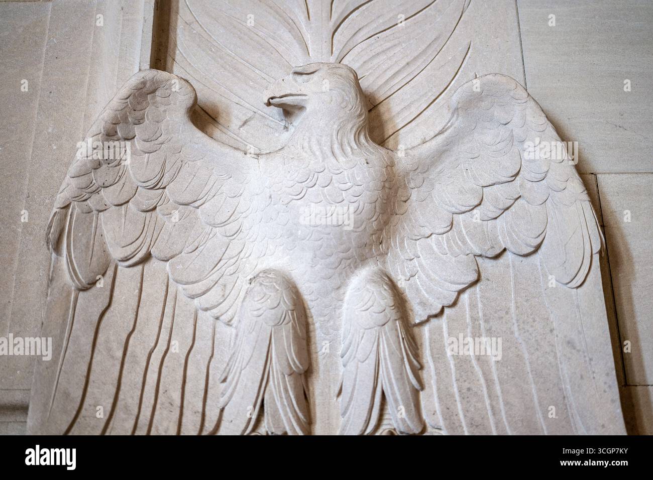 Lincoln Memorial Eagle Bas Relief On Wall Washington DC United States ...