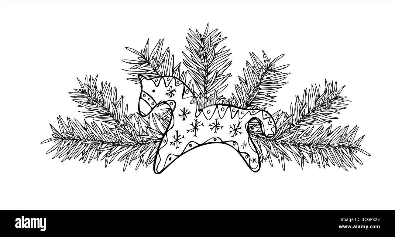 Scandinavian spruce Stock Vector Images - Alamy