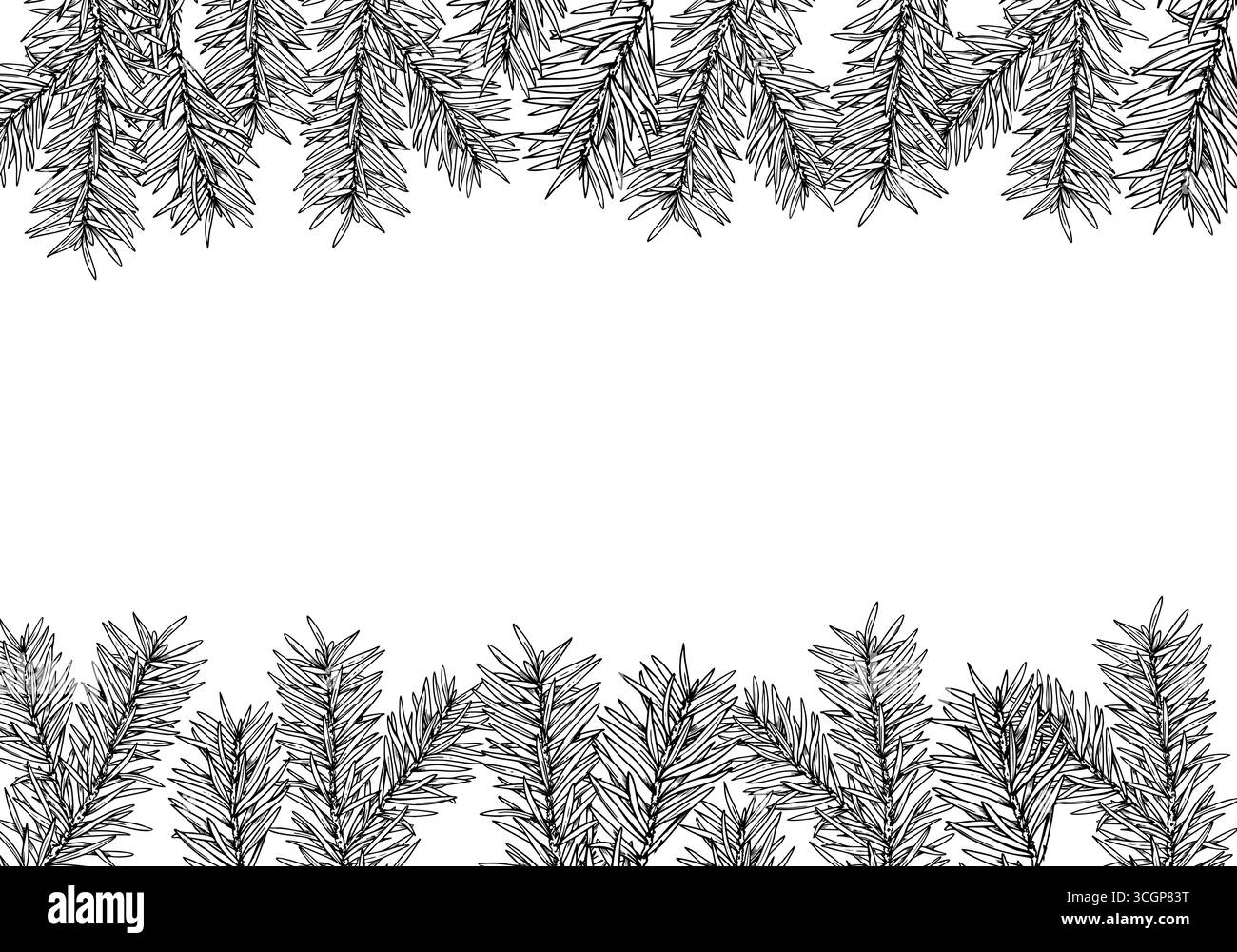 Vector christmas horizontal line Black and White Stock Photos & Images - Alamy