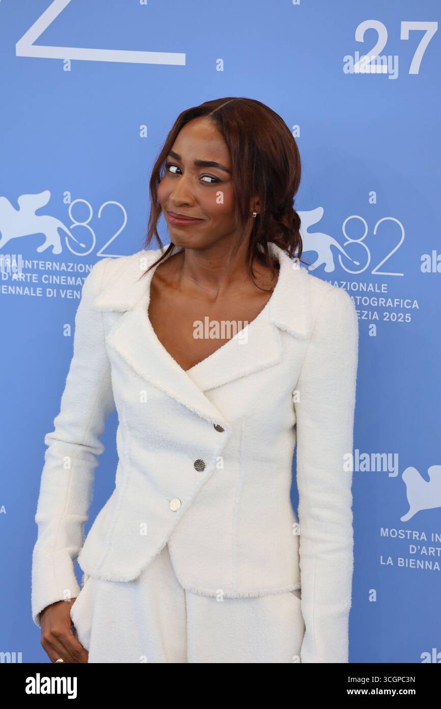 Venice, Italy, 29th August, 2025. Ayo Edebiri at the photo call for the ...