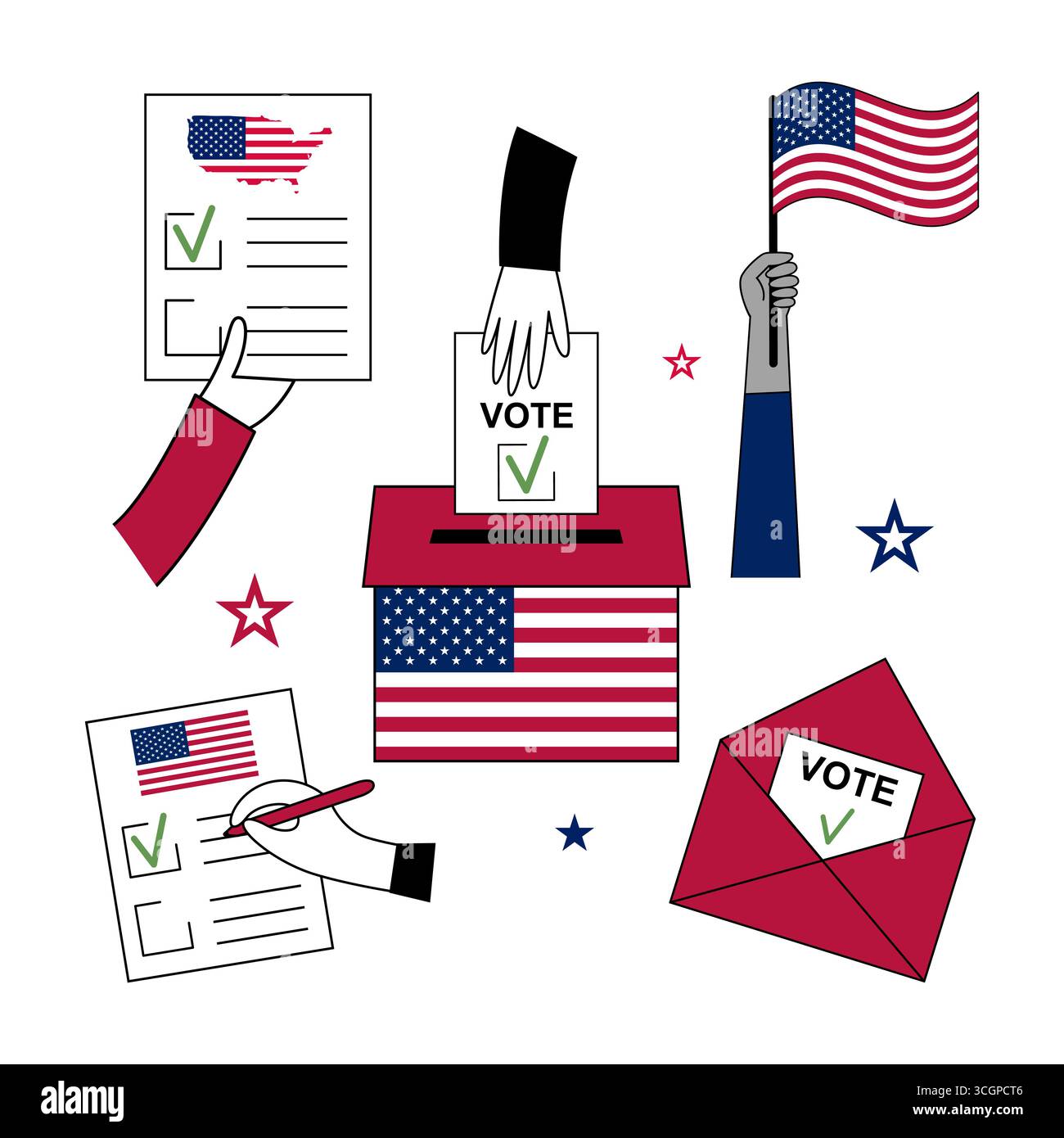 Ballots election Stock Vector Images - Alamy