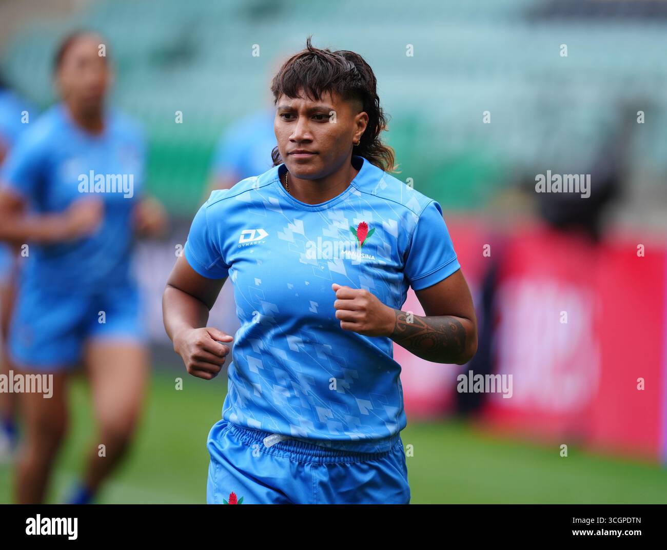 Samoa's Ana Afuie during a team run at cinch Stadium at Franklin's ...