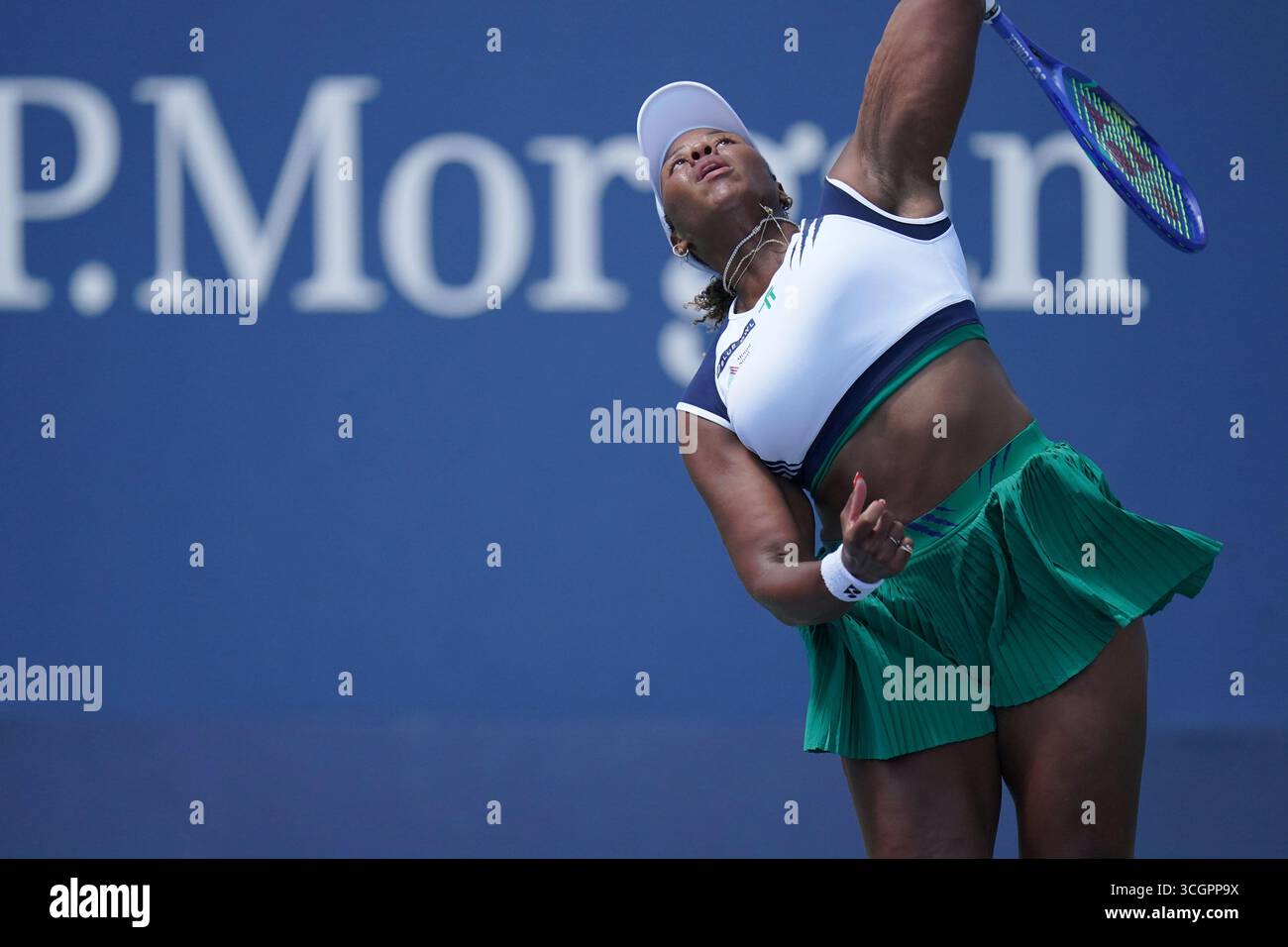 Taylor Townsend of the United States during the first round of the U.S ...