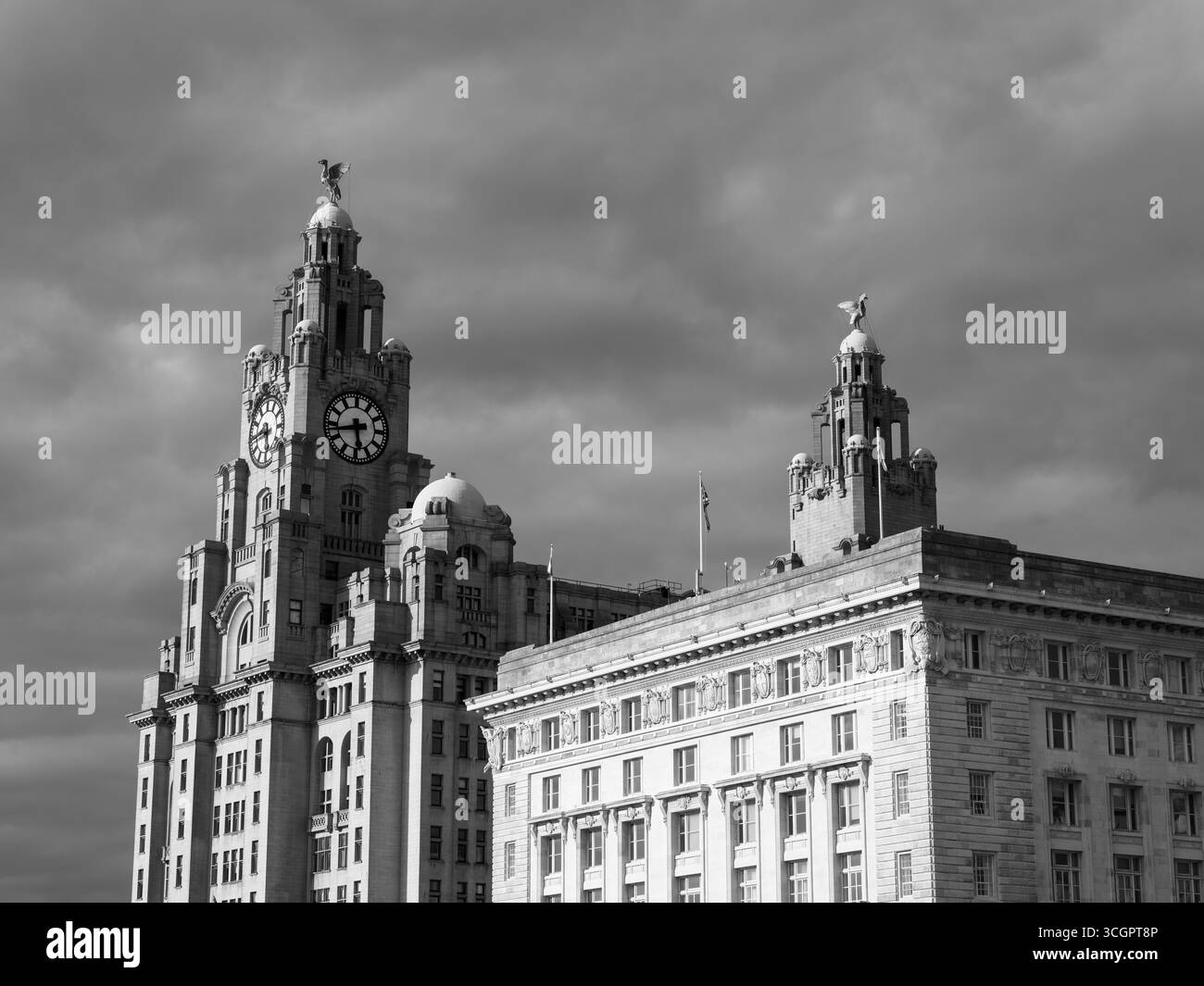 Buildings on liverpool docks Black and White Stock Photos & Images - Alamy