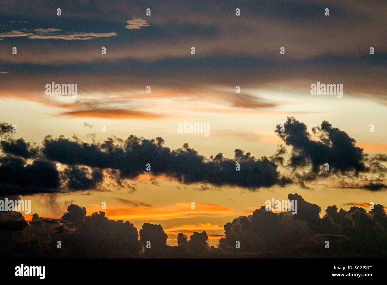 Miami Florida,sky clouds weather,storm line horizon climate change ...