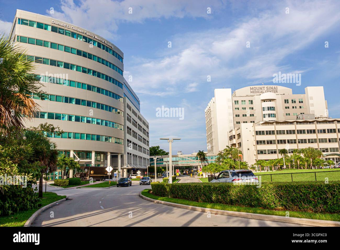 Miami Beach Florida,Mount Mt. Sinai Medical Center centre hospital,outside exterior buildings ...