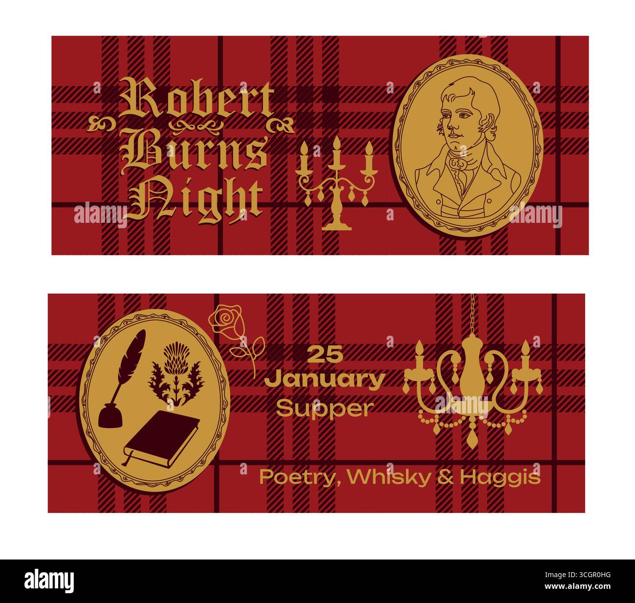 Robert Burns Night 25th January, United Kingdom Scotland background ...