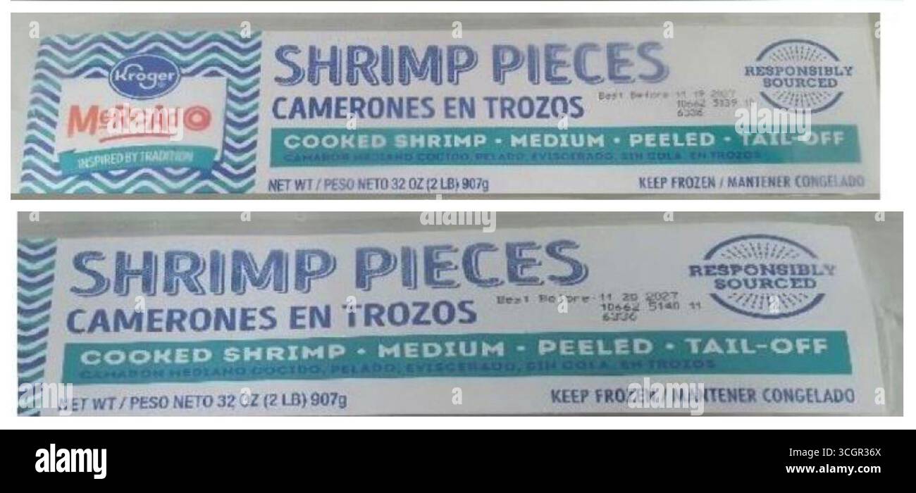 This combination of photos provided by the U.S. Food and Drug ...
