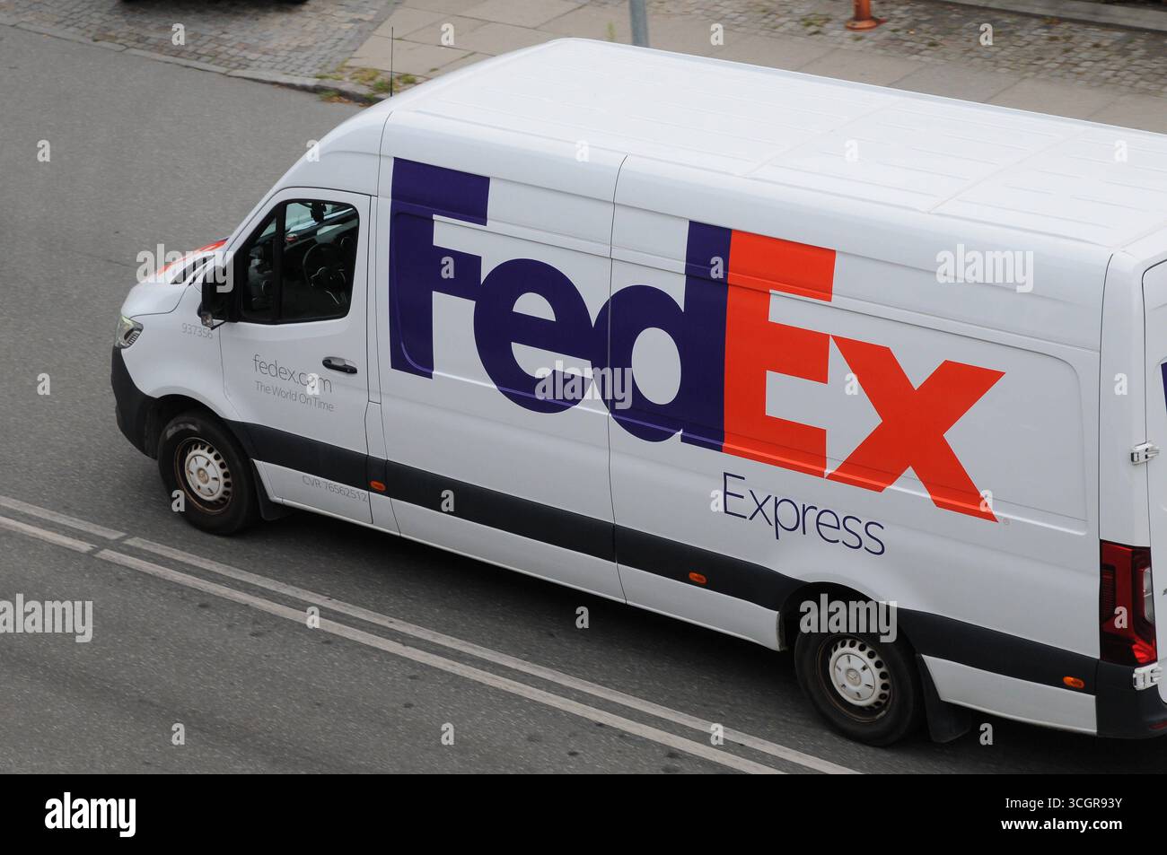 Kastrup/Copenhagen/ Denmark/29 august 2025/.fedEx express delivery van ...