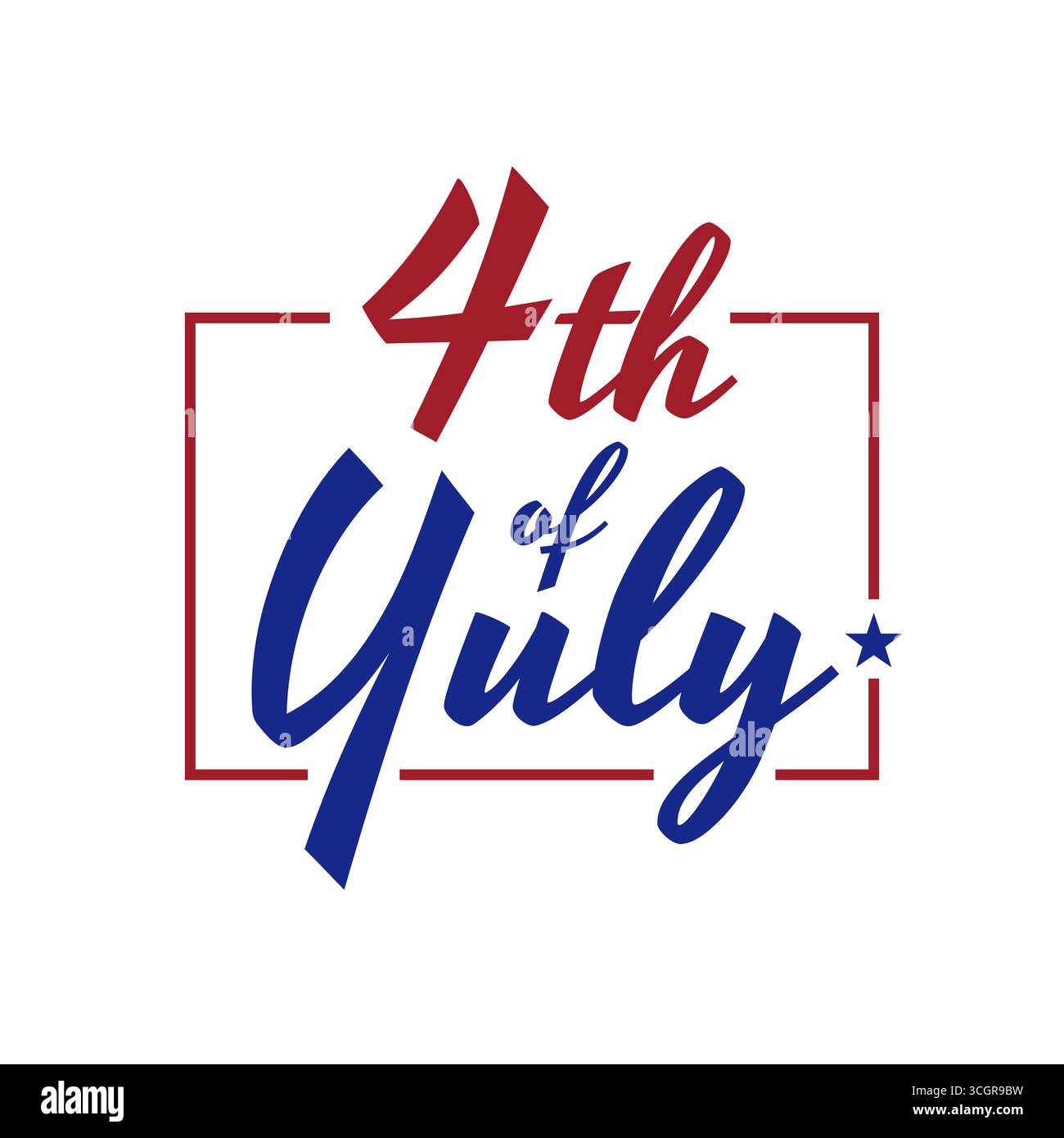 Handwritten blue red logo Stock Vector Images - Alamy