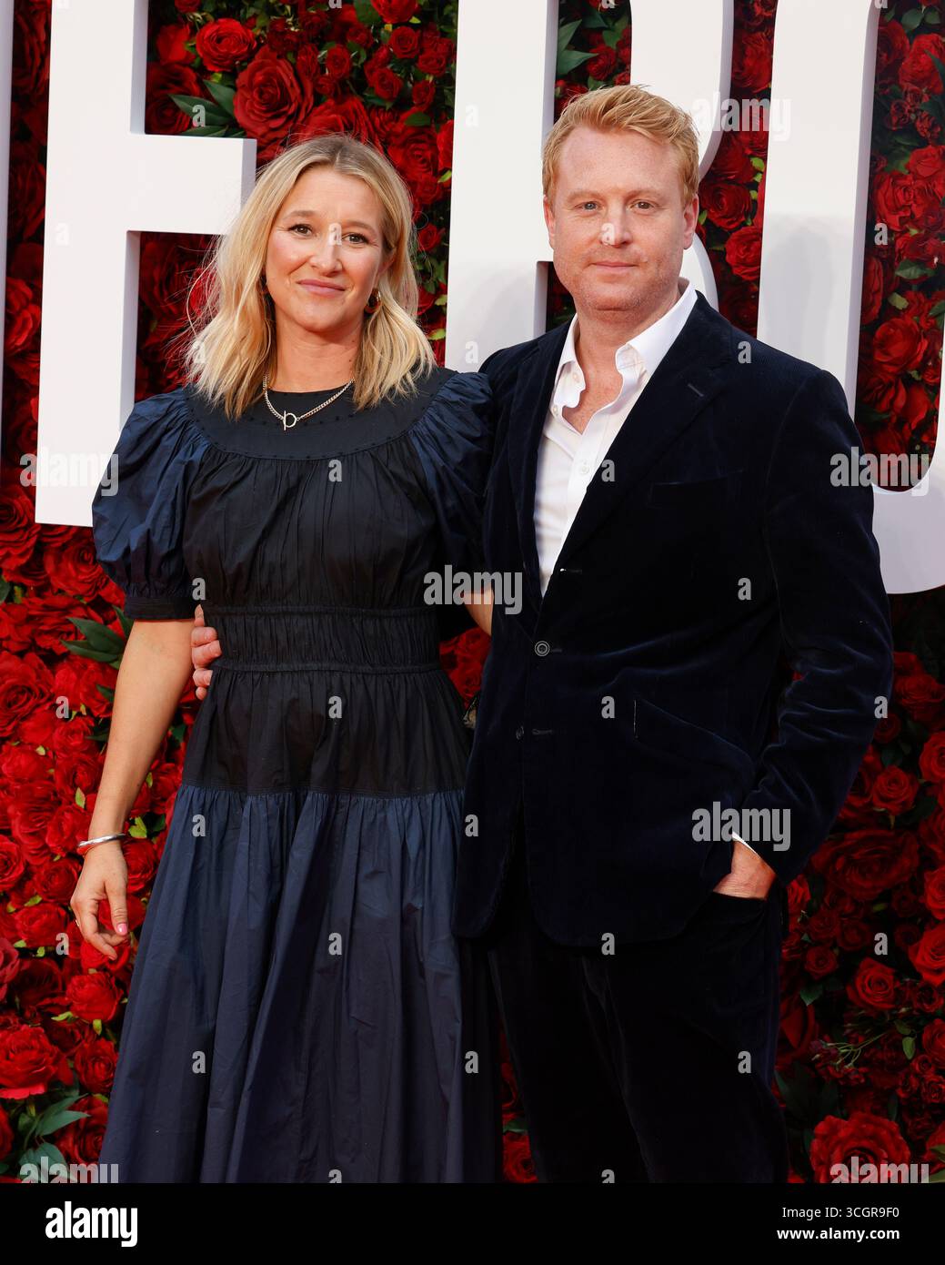 Leah Clarke and Adam Ackland attend The Roses UK Premiere at the Odeon ...