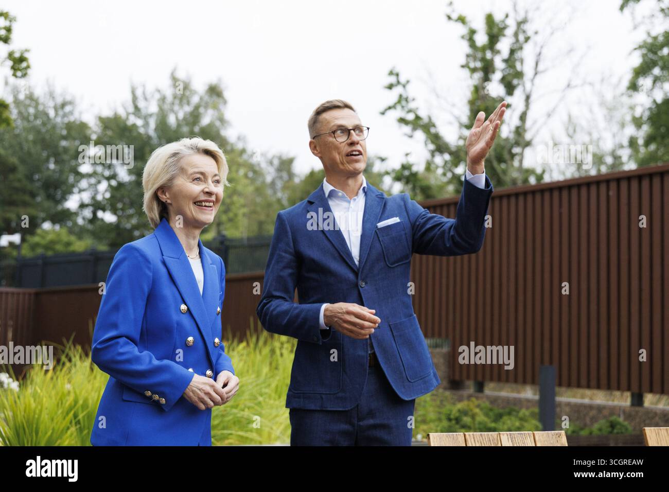 European Commission President Ursula von der Leyen and Finnish ...