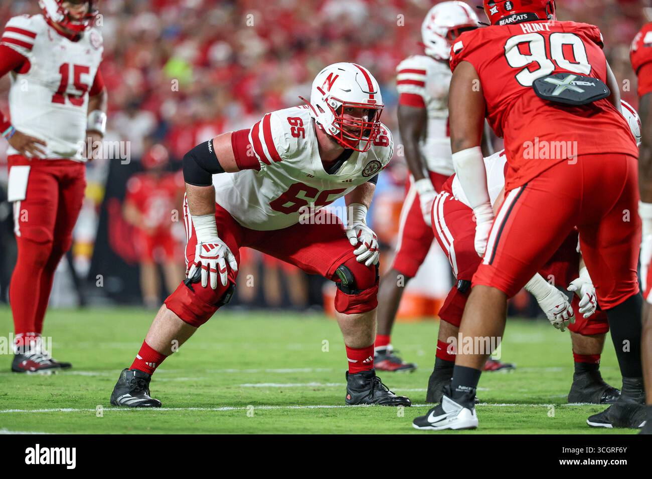 August 28, 2025: Nebraska Cornhuskers offensive lineman Teddy Prochazka ...