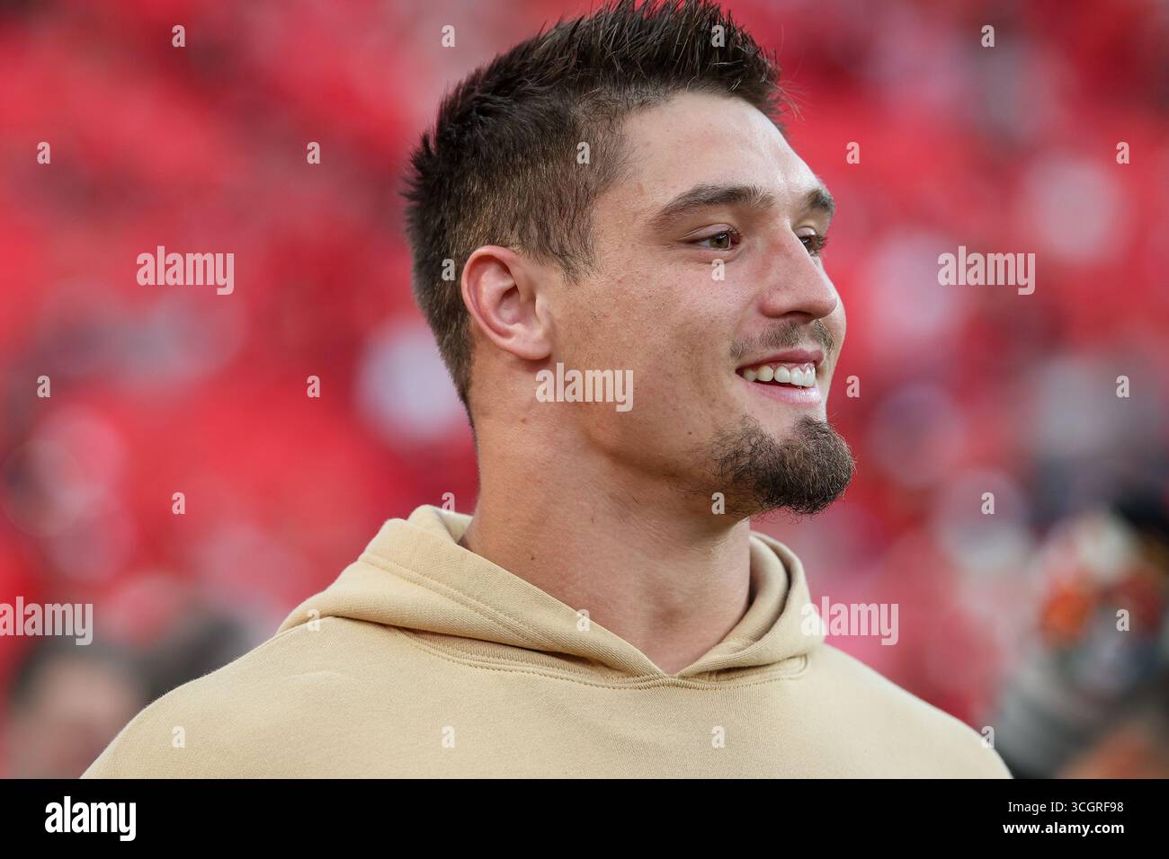 August 28, 2025: Kansas City Chiefs linebacker Leo Chenal is seen ...