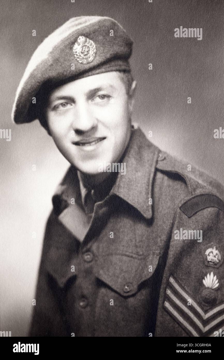 Staff Sergeant in the Royal Engineers during the Second World War Stock ...